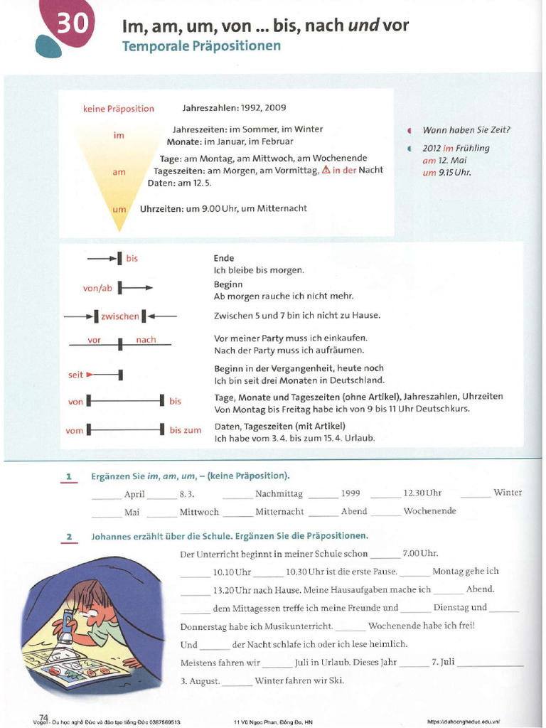 Temporale Präpositionen | PDF