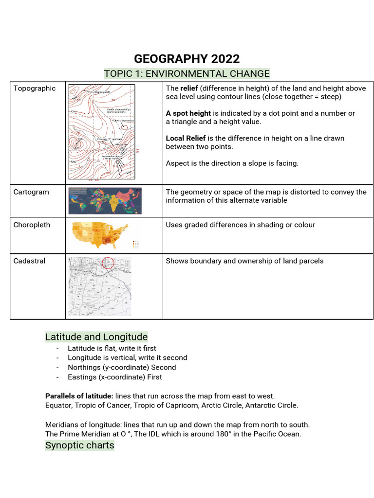 GEOGRAPHY NOTES | PDF