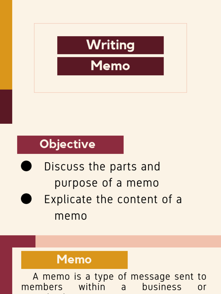 Writing A Memo | PDF