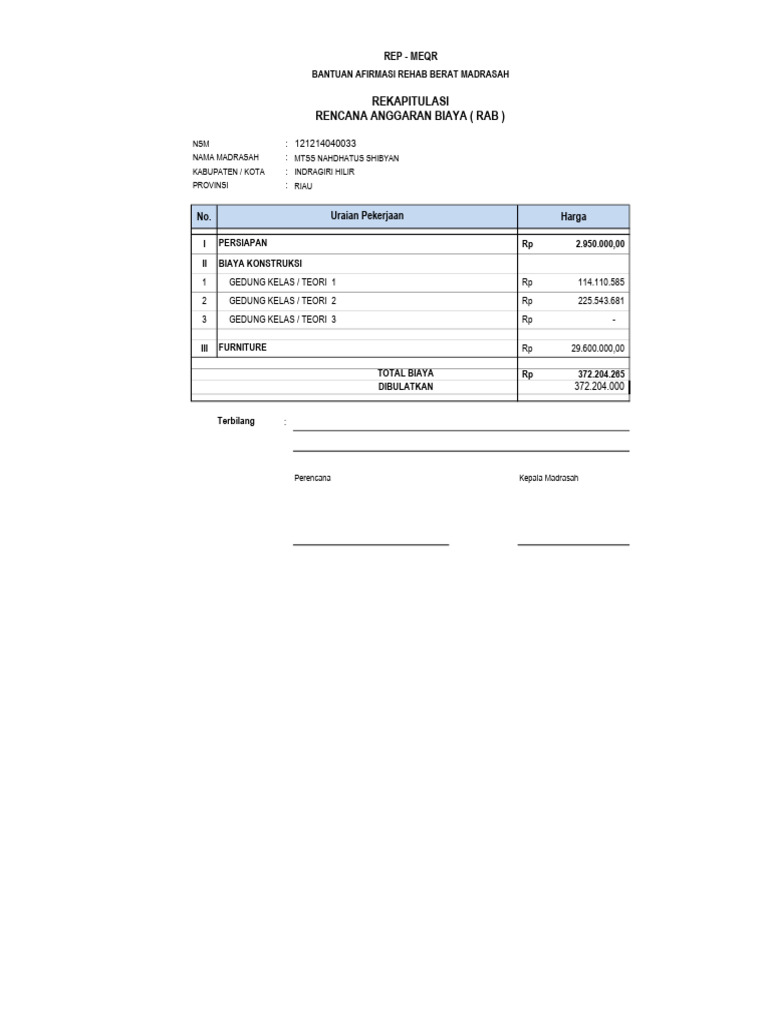 RAB TLK KIAMBANG | PDF