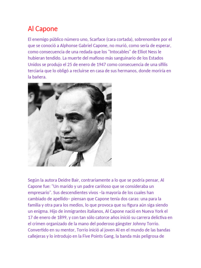 Al Capone | PDF