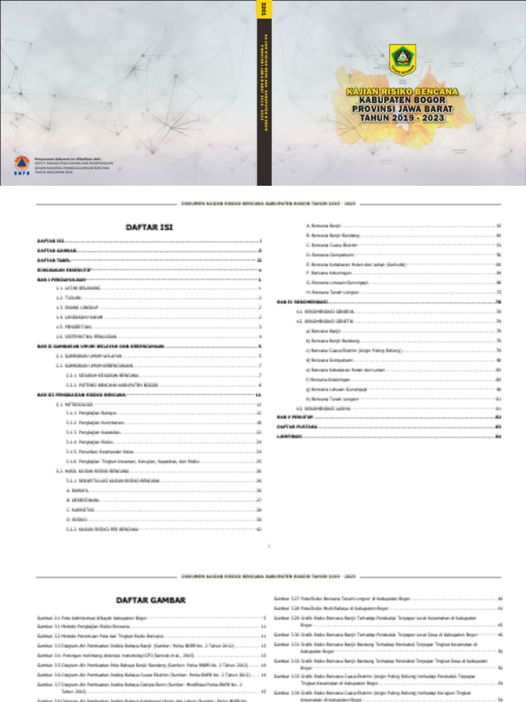 TBCN 1 1 A 1 Dokumen Kajian Risiko Bencana Kabupaten Bogor 2019 | PDF