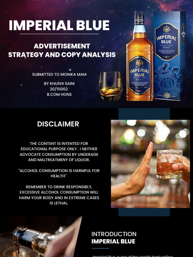 Imperial Blue Whisky Marketing Insights | PDF | Whisky | Business