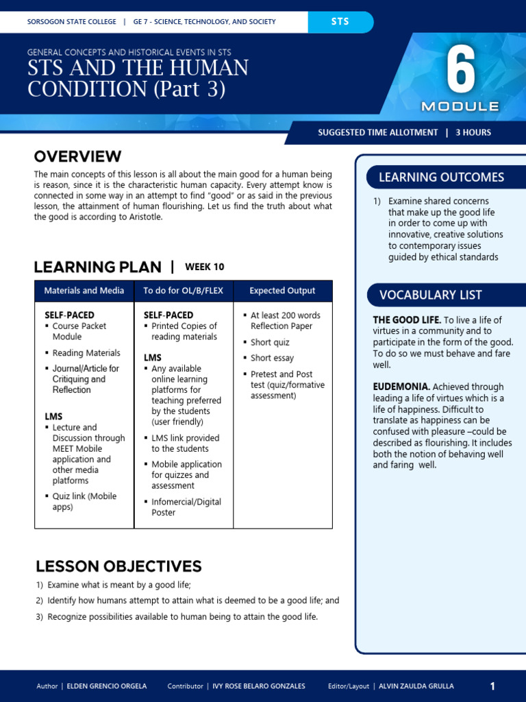 GE 7 STS Module 6 | PDF