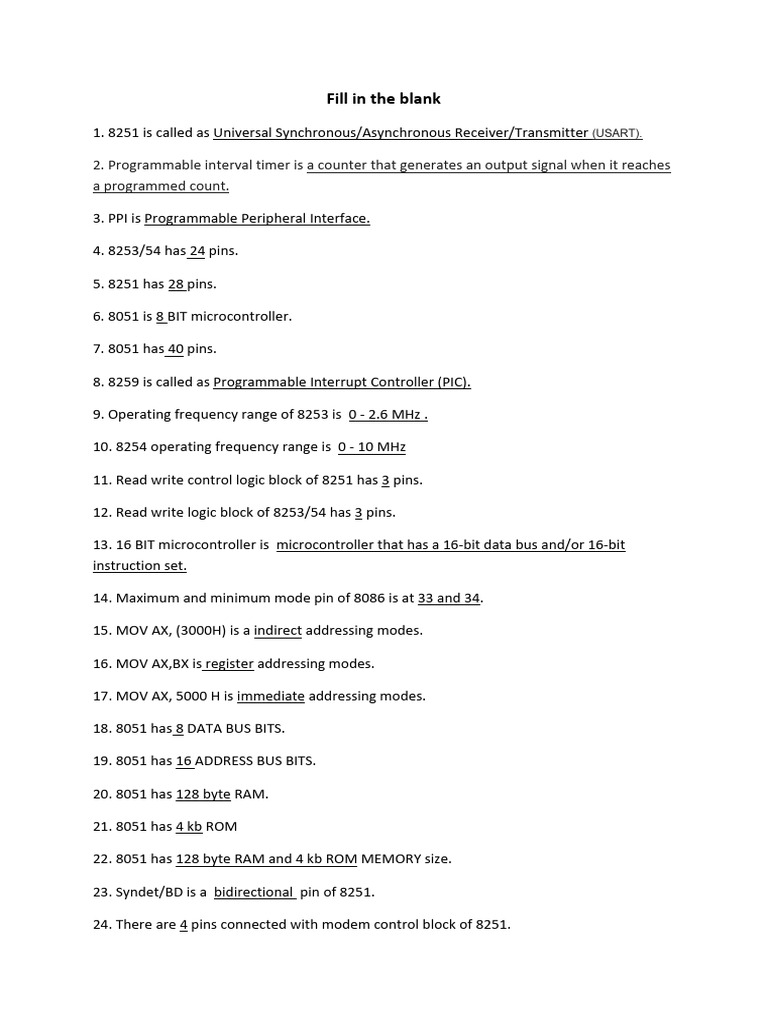 Microprocessor (2nd CIE) | PDF