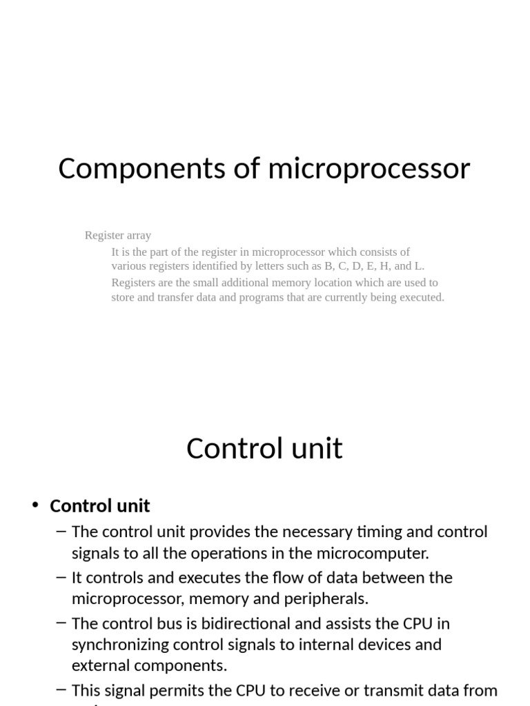 Microprocessor & Application Lecture 02 | PDF