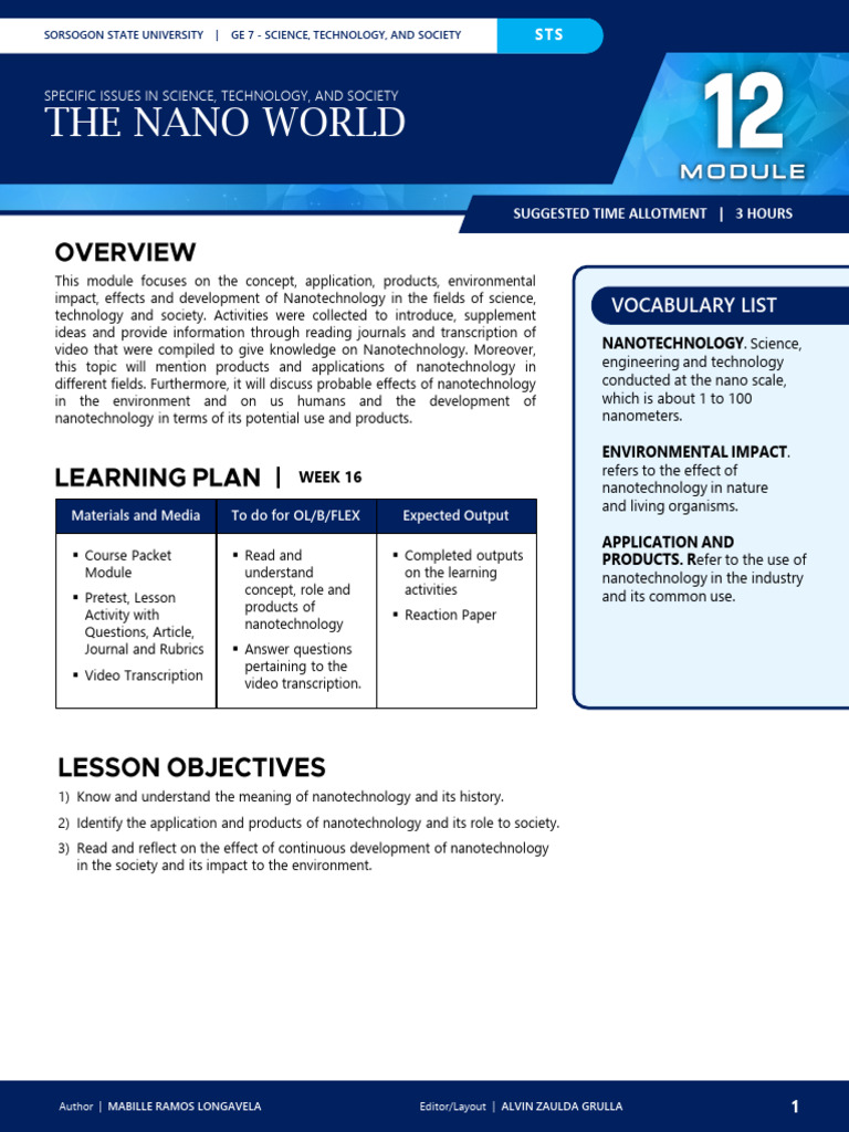 GE-7-STS-Module-12 | PDF