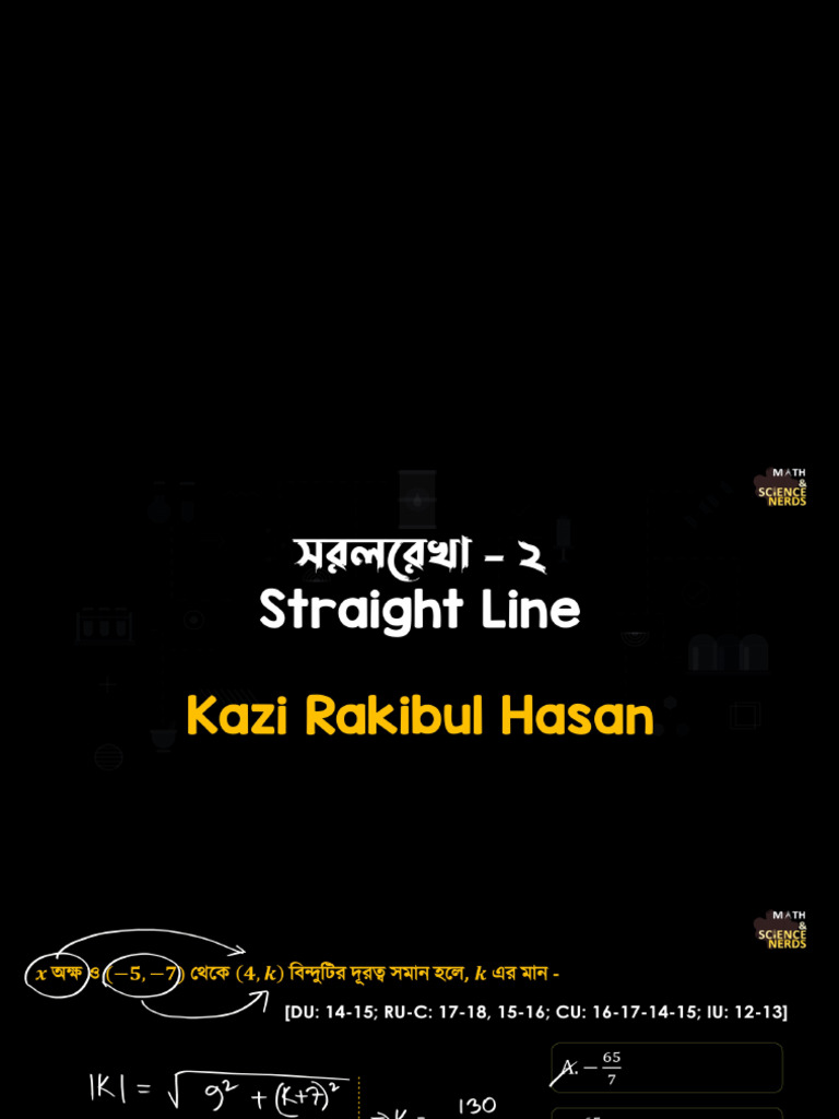 Straight Line 2 | PDF