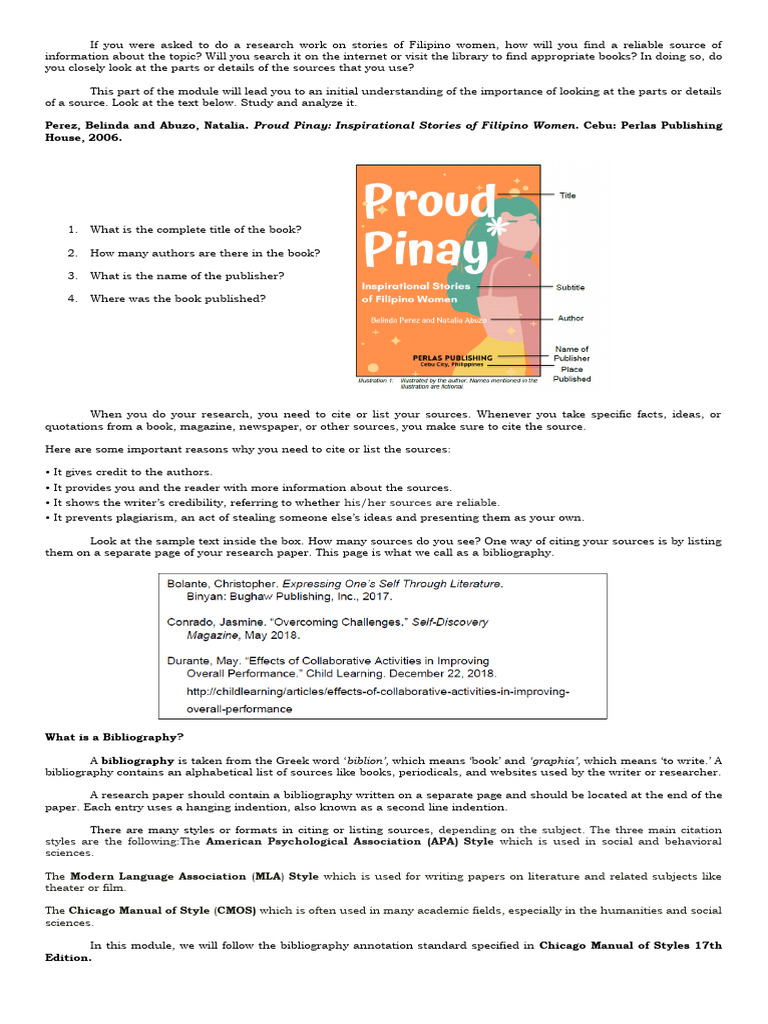 Lesson 2 Using Conventions in Citing Sources | PDF