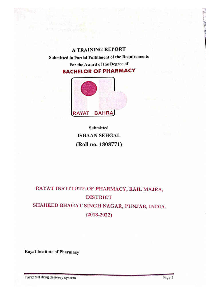 Traning Report | PDF