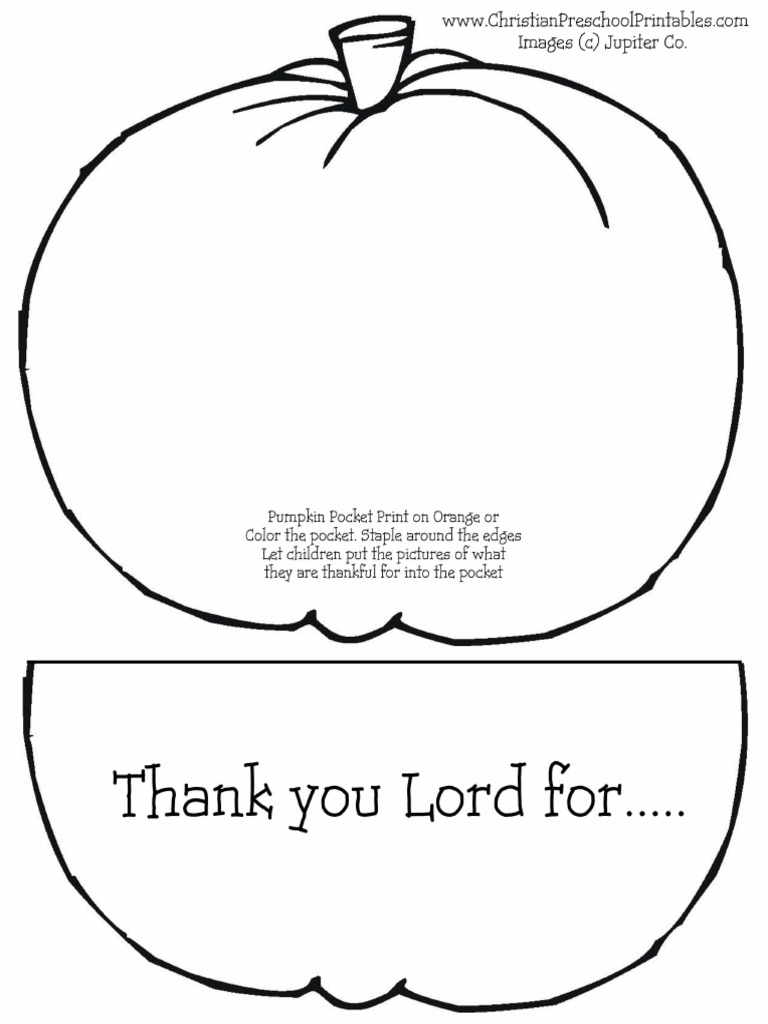 Thankful Pumpkin Craft Pack | PDF