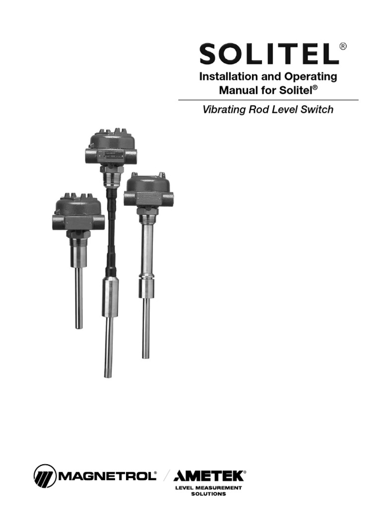 56-601 Solitel Vibrating Rod Level Switch | PDF