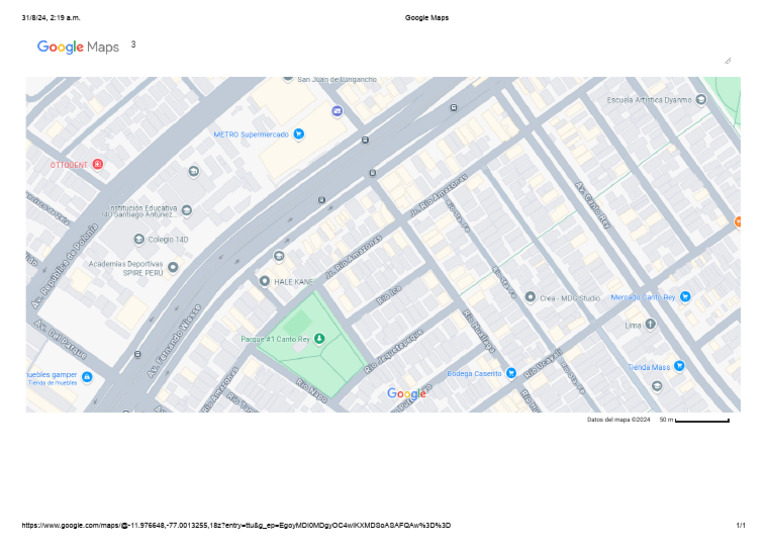 Datos Del Mapa ©2024 50 M | PDF