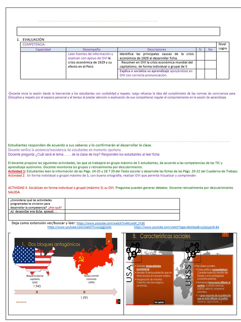 FICHA S1-U6-CCSS-5°-Fidel | PDF
