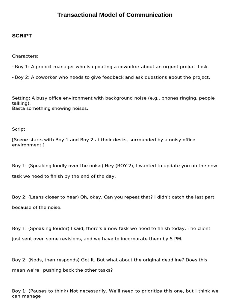 Transactional Model Presentation | PDF