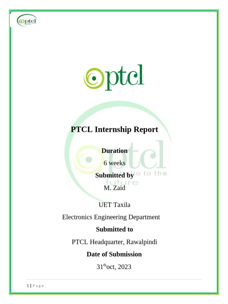 Internship Report | PDF