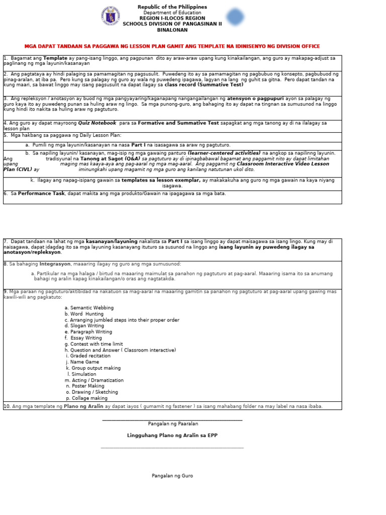 EPP 4 Quarter 2 AFA | PDF