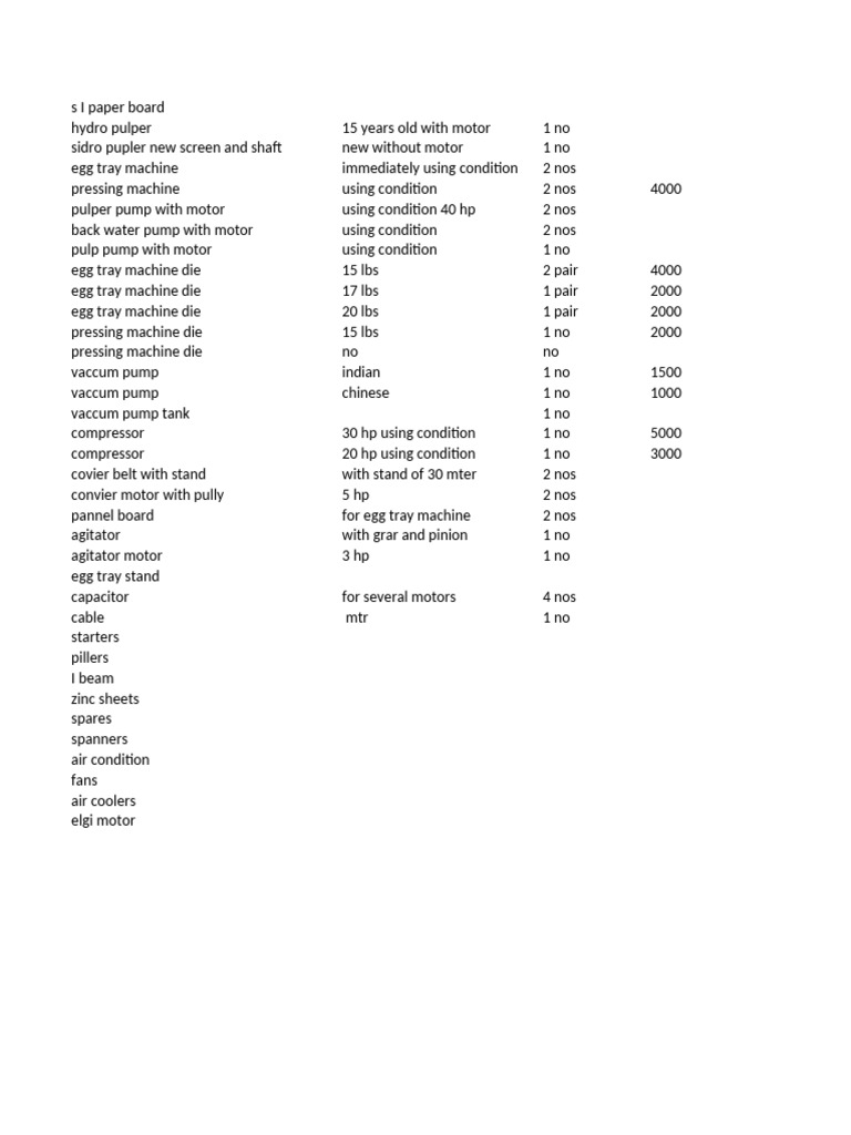 Factory SPG and Si | PDF