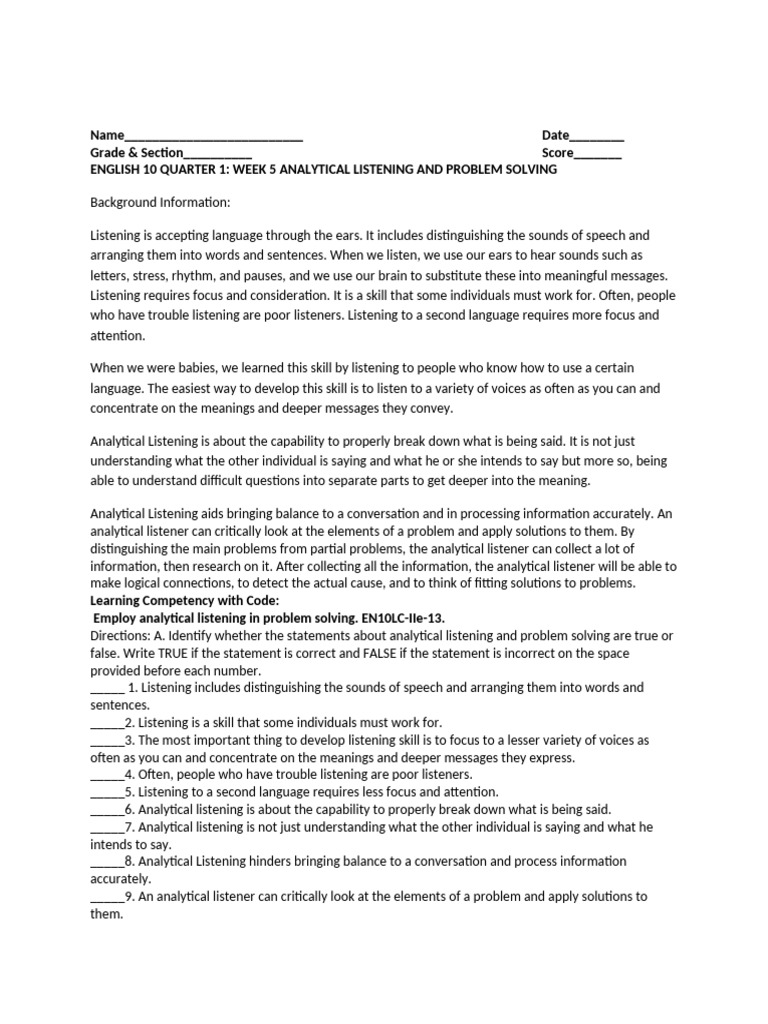 Activity For G10 24 | PDF