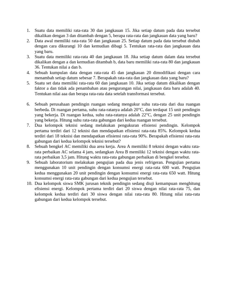 RG Dan Transformasi Data | PDF