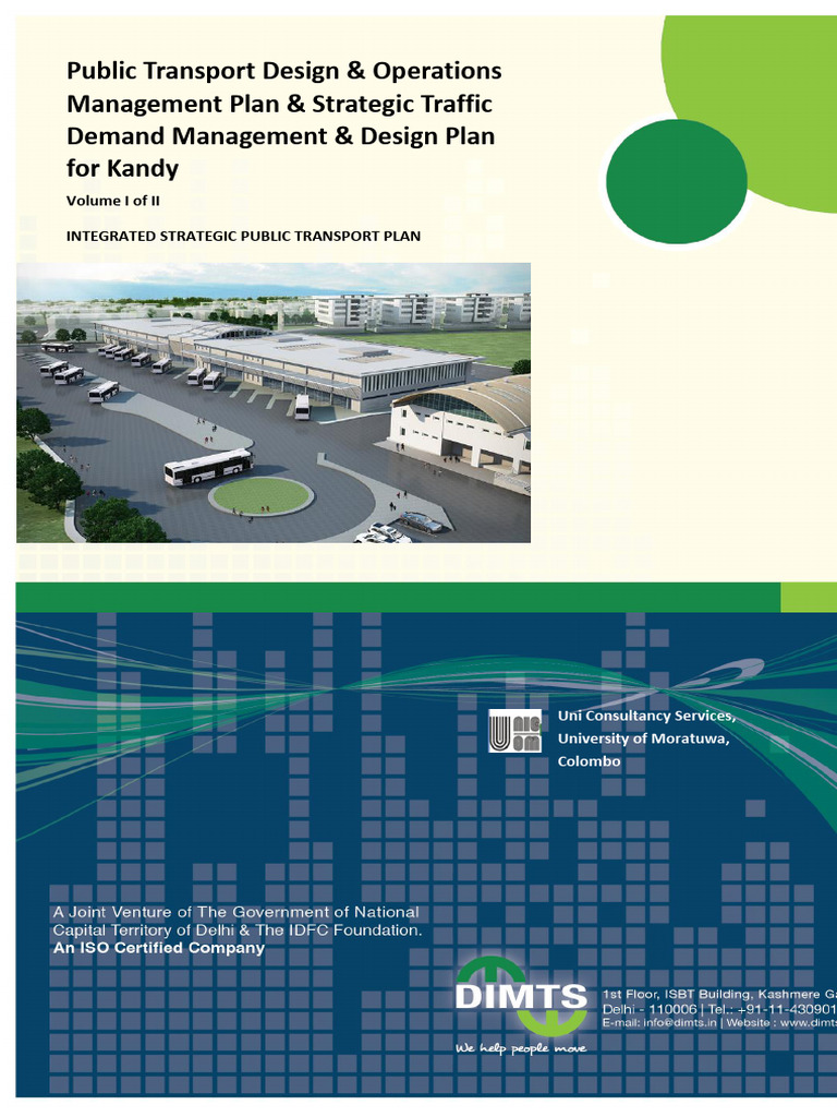 3 Integrated Strategic Public Transport Plan - Volume I | PDF