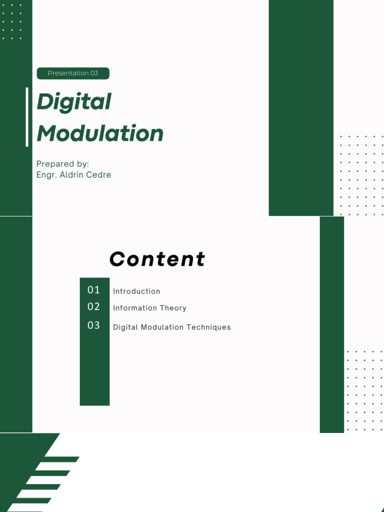 3 Digital Modulation 20240913060452 Pdf