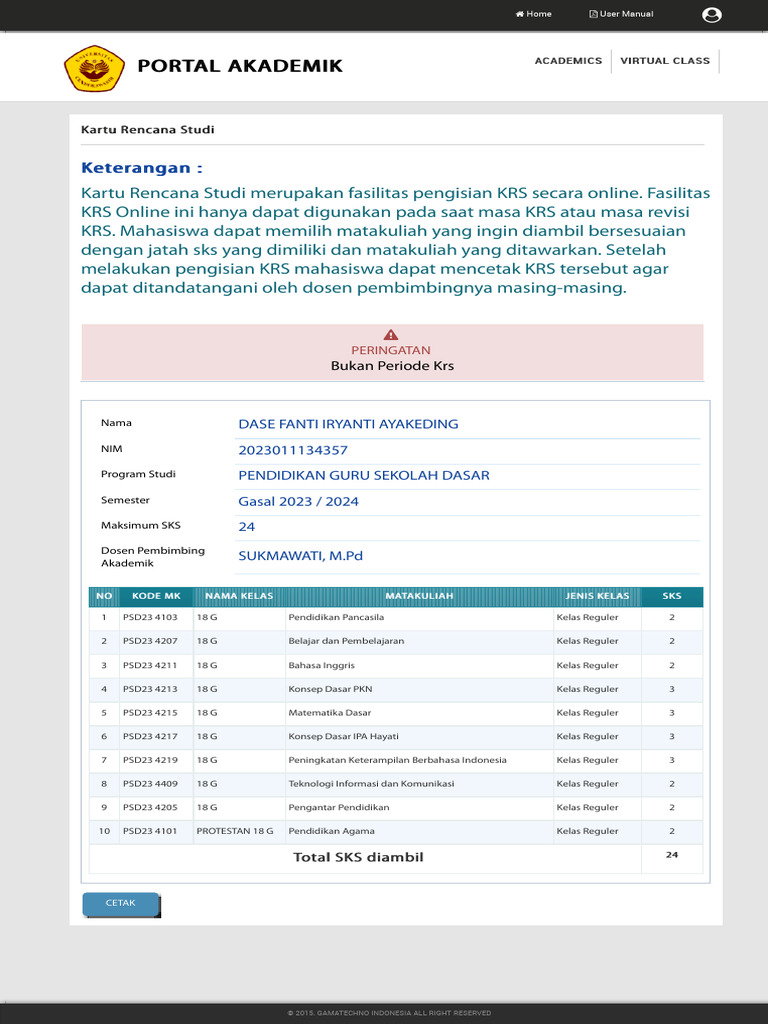 Portal Akademik 5 | PDF