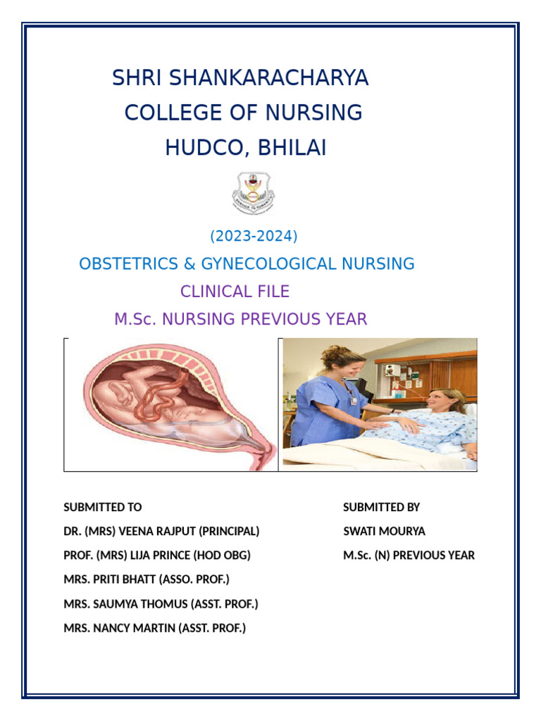 FRONT PAGES OBG CLINICAL FILE | PDF