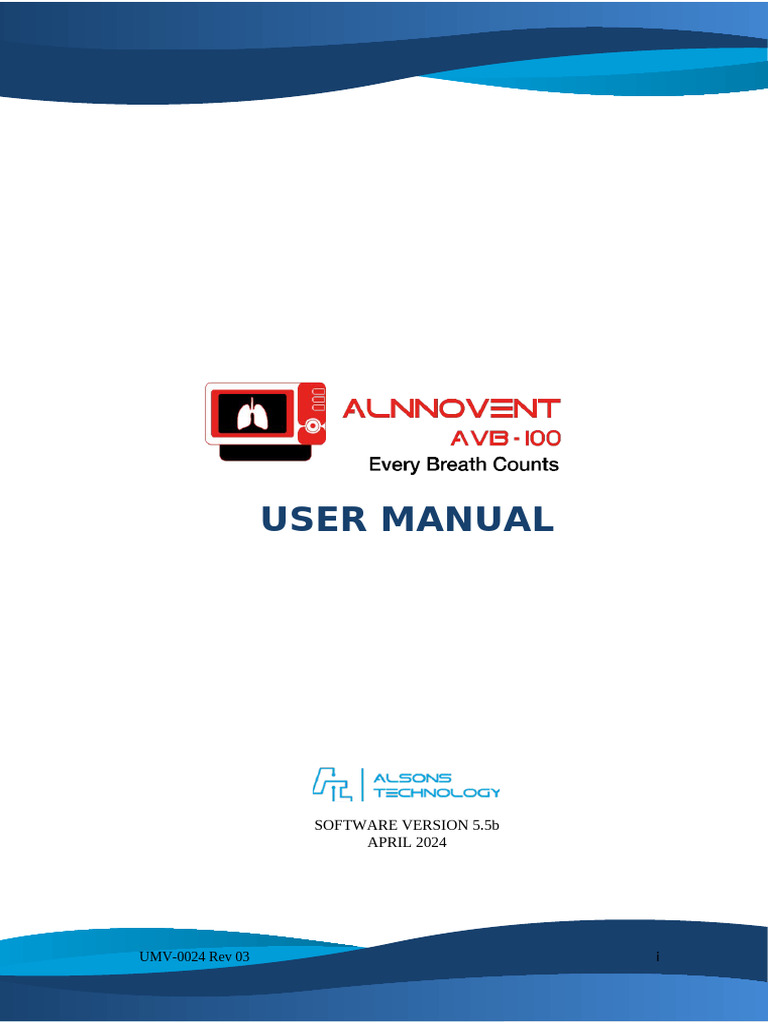 Alnnovent Usermanual Umv-0024 Rev 03 | PDF