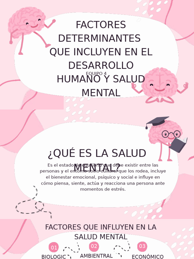 Presentación Salud Mental Ilustrado Rosa PRESENTACION | PDF