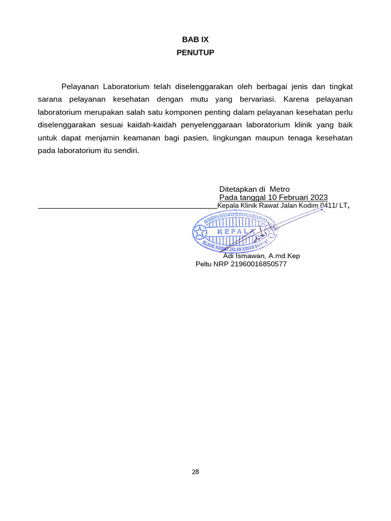 Bab Ix Penutup | PDF