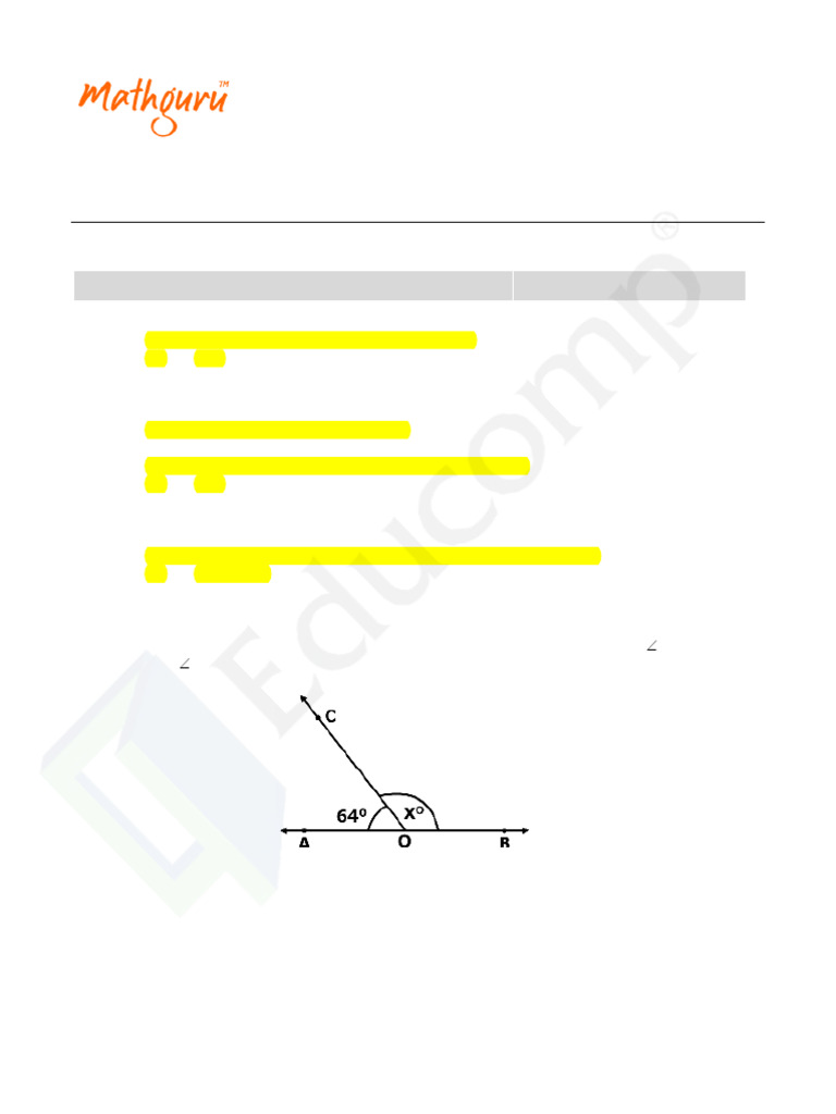 CH- 5 LINES AND ANGLES | PDF