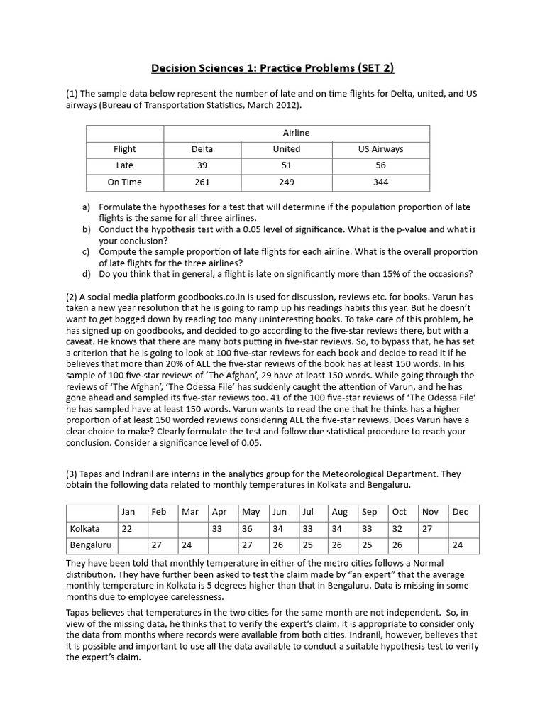 DS1 PracticeProblems SET2 Concise Version | PDF