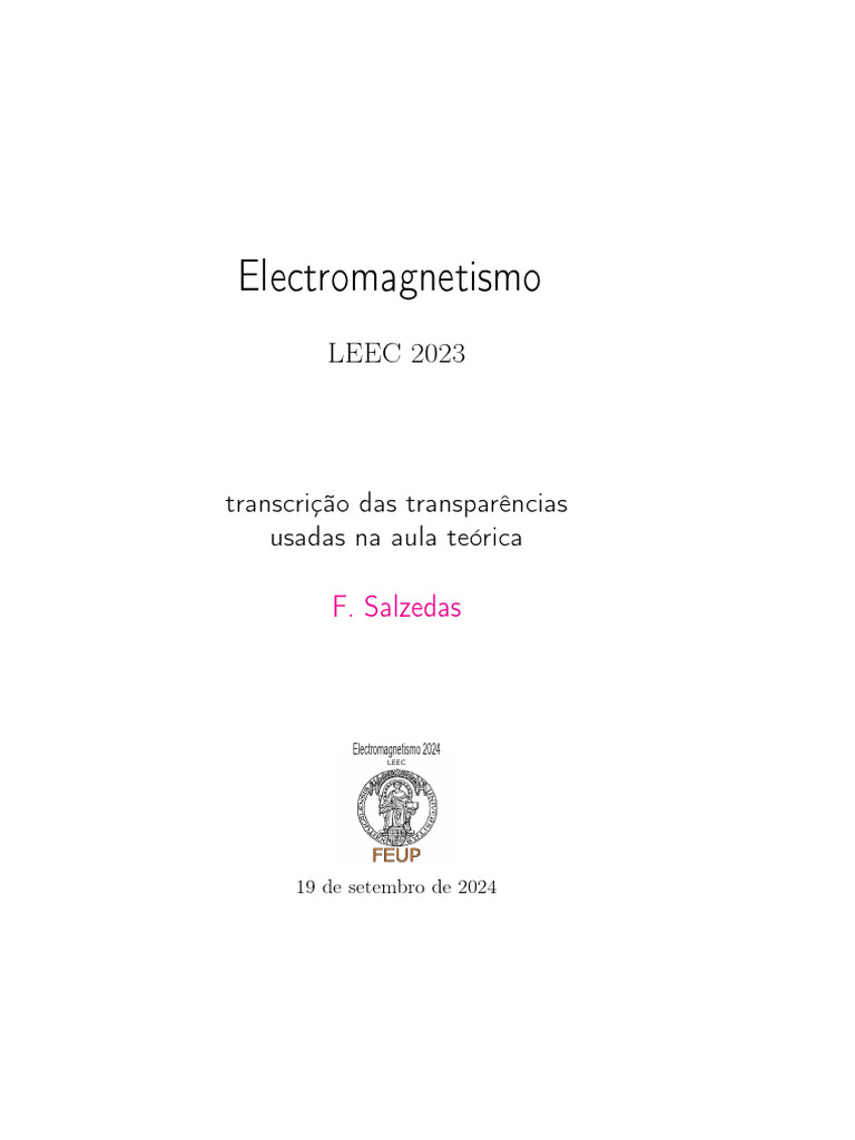 Electromagnetism O Pdf