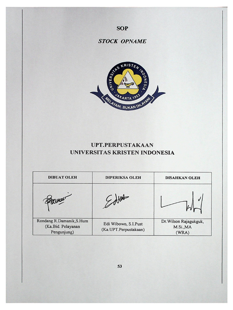 Sop Stock Opname Pdf