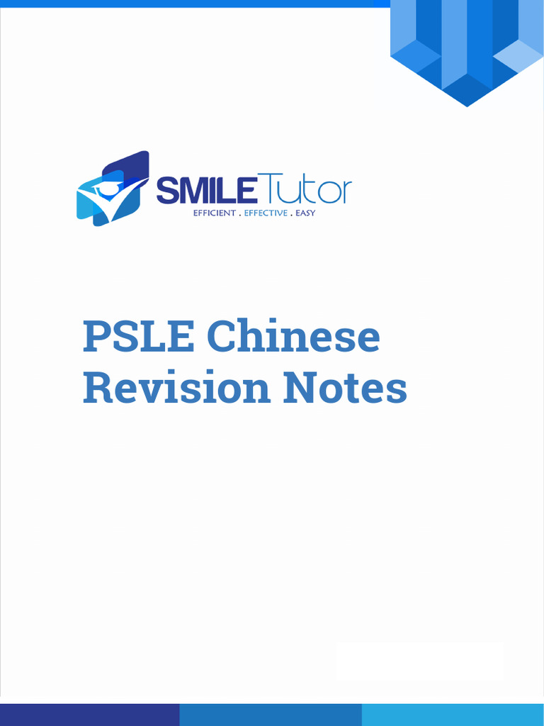 Chinese Revision Notes | PDF