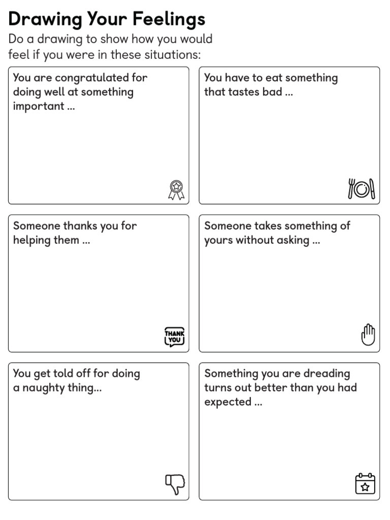 Drawing your feelings exercise | PDF