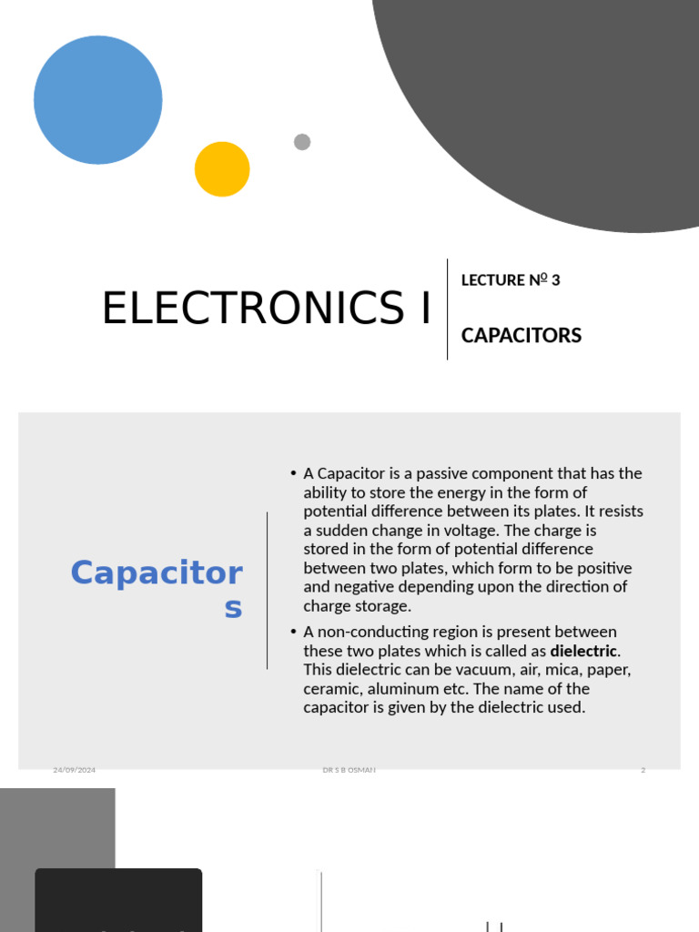 Capacitors | PDF
