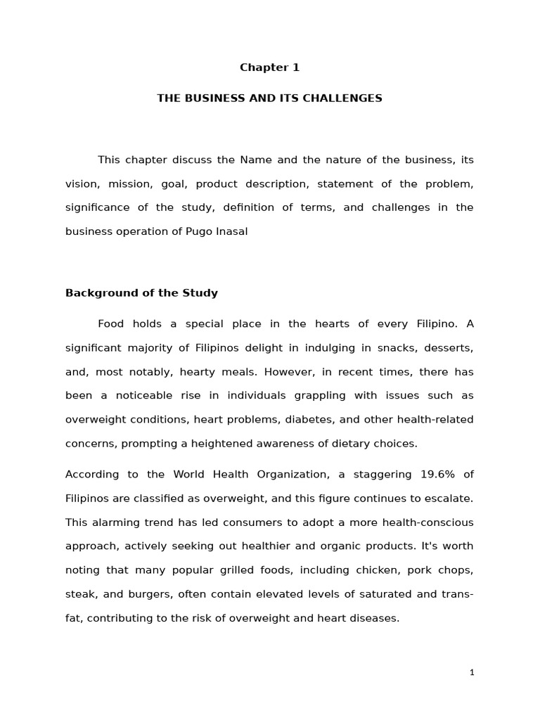 New Format of Pugo Inasal | PDF