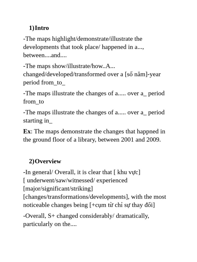 writing task 1-maps | PDF
