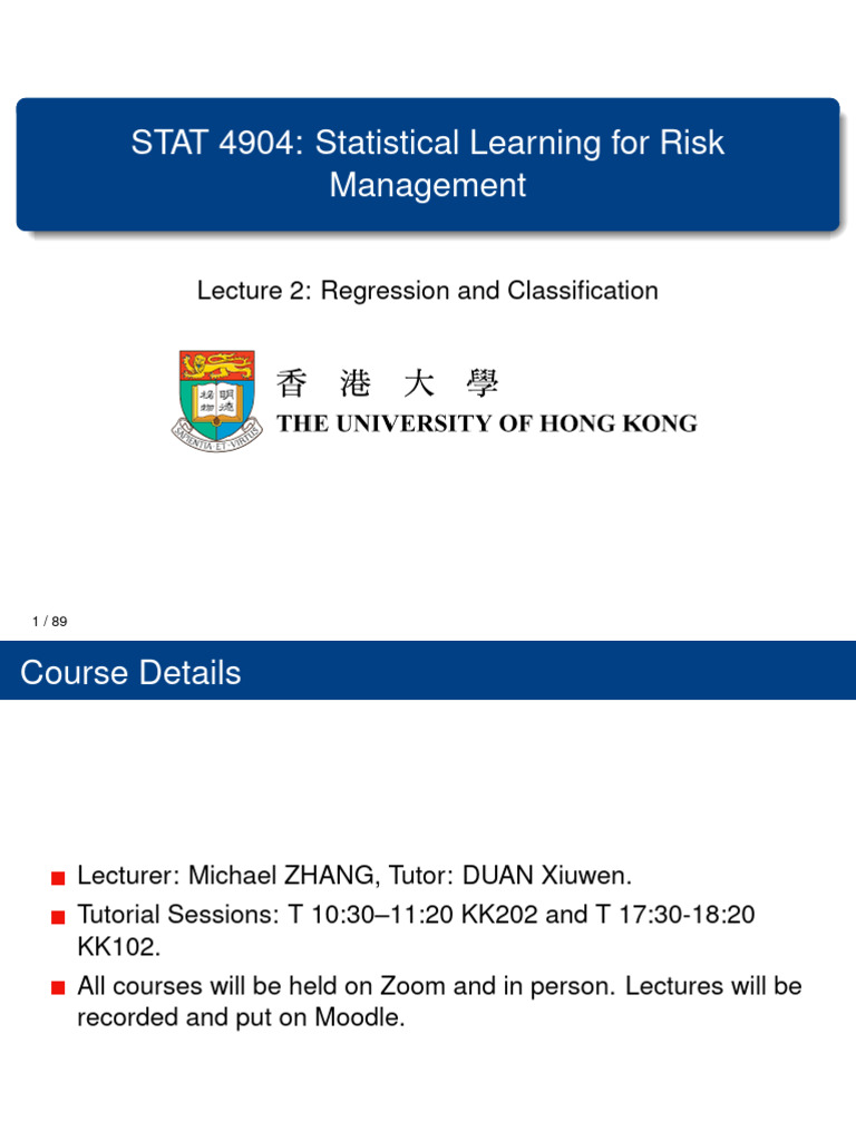 Lecture2 Regression | PDF