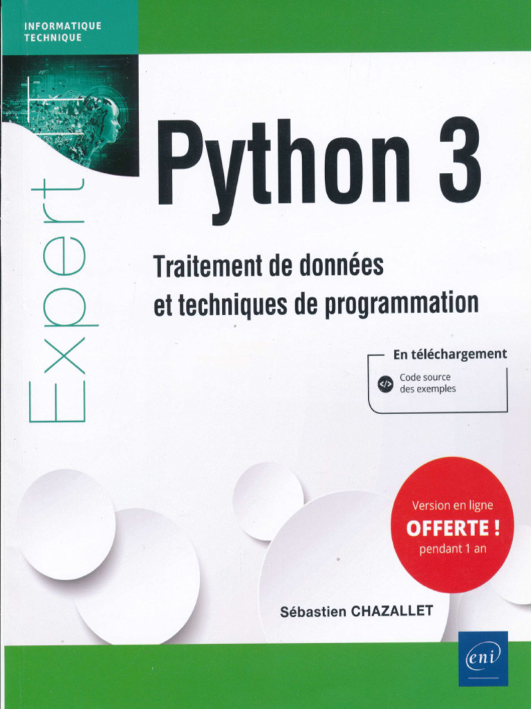 Eni Python 3 Traitement Donnee Technique Programmation | PDF