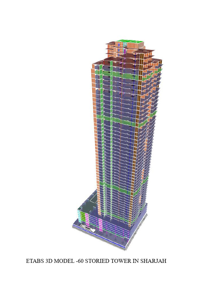 ETABS 3D MODE1 | PDF