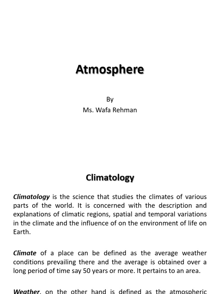 Atmosphere | PDF