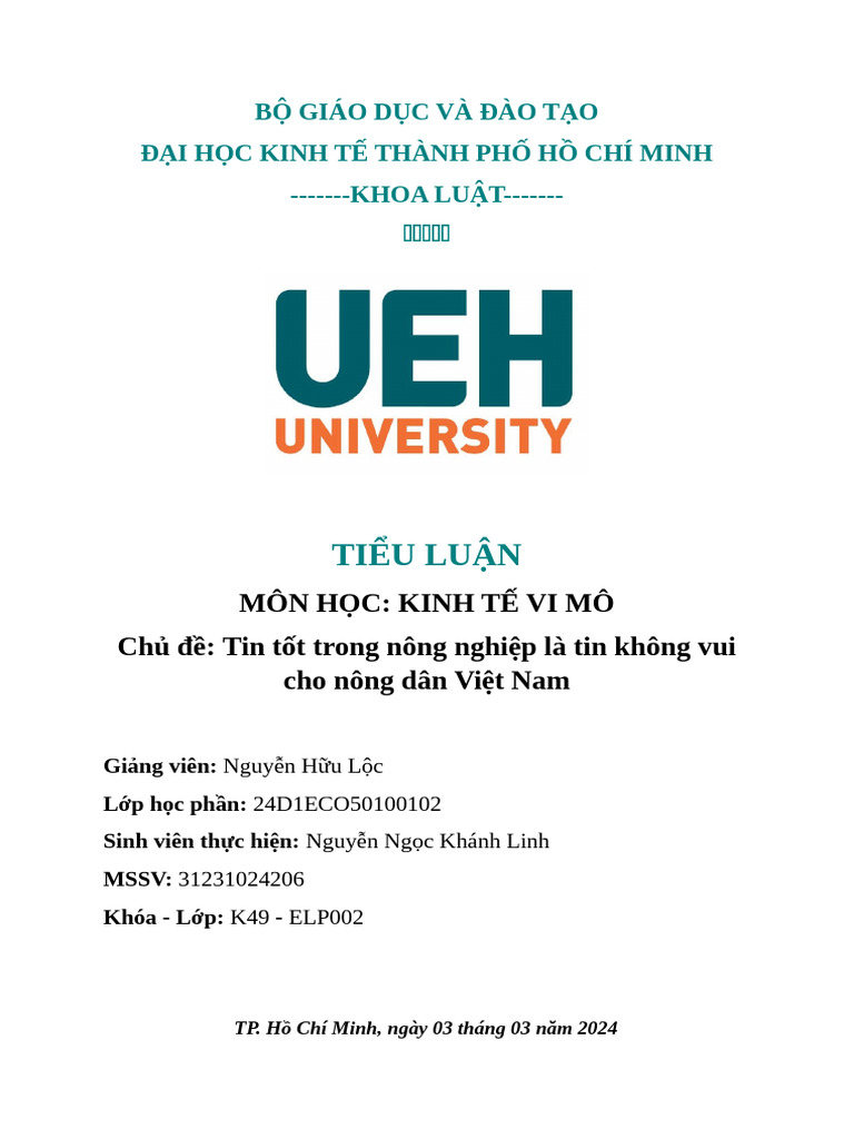 Tiểu luận KTVM | PDF