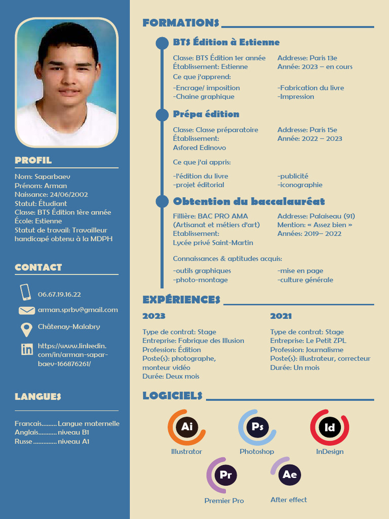 CV-Arman Saparbaev 240425 074447 | PDF