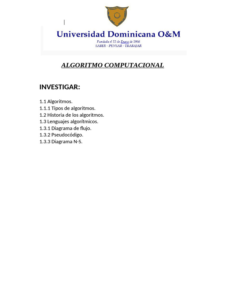 Algoritmo-Computacional 2 | PDF