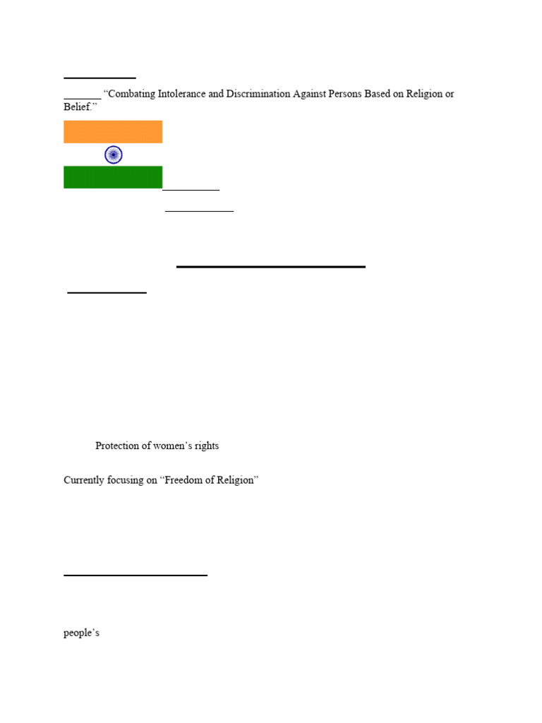 Position Paper - India | PDF