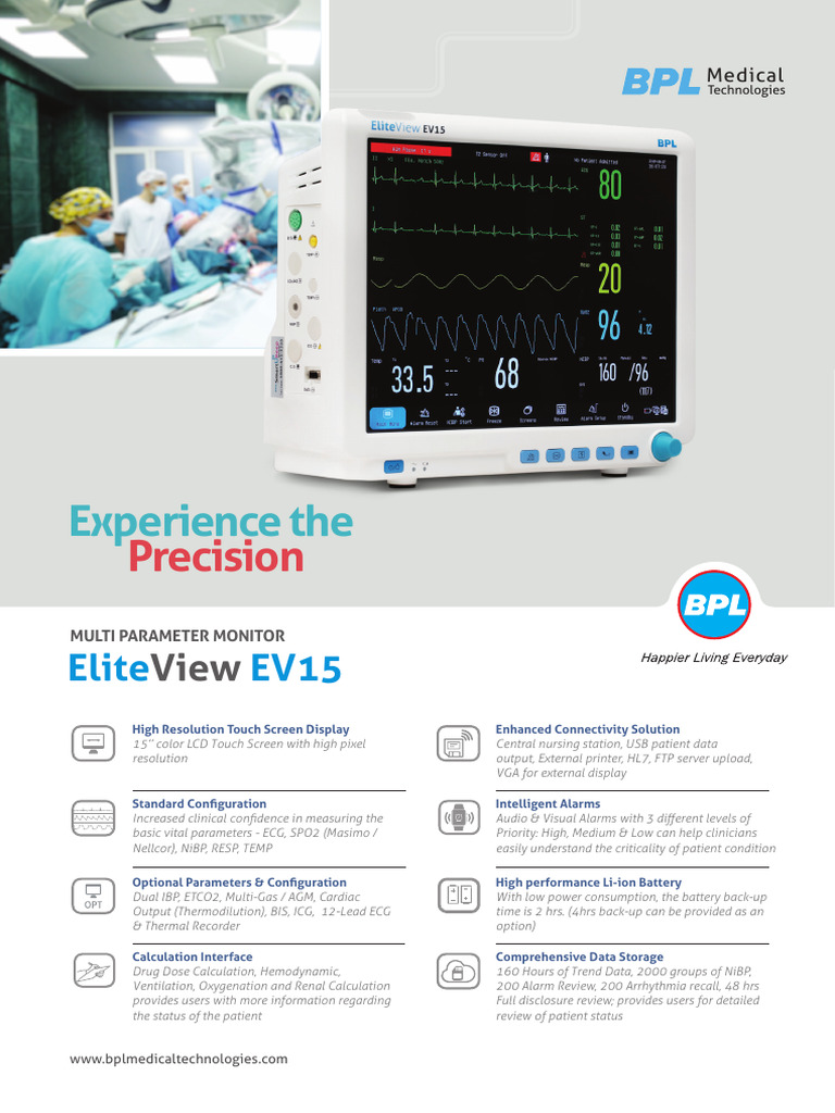 bpl-eliteview-ev15-patient-monitors | PDF