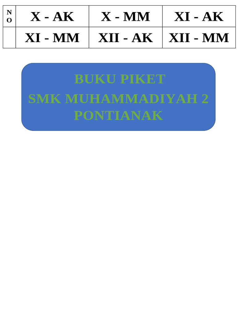 Tempelan Buku Piket | PDF